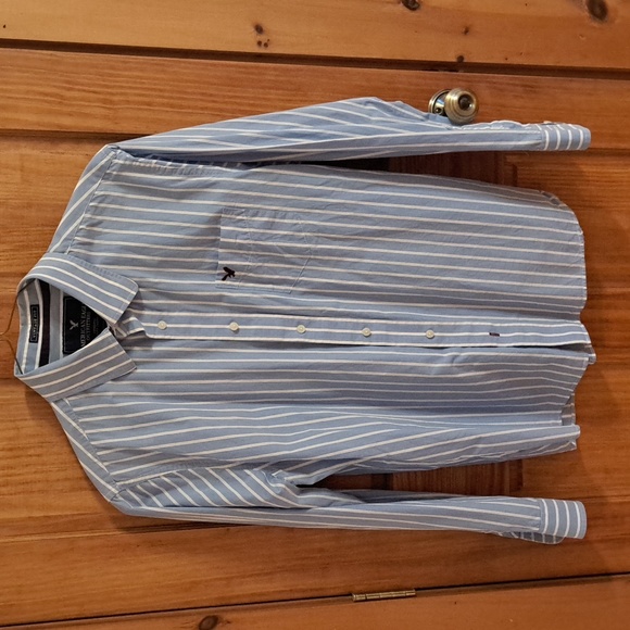 American Eagle Outfitters | Shirts | Mens Striped Button Down Dress Shirt | Poshmark